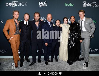 DOPESICK, from left: Kaitlyn Dever, Michael Keaton, First Bottle ...