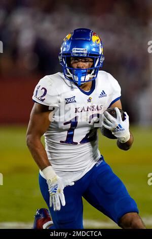 Kansas wide receiver Torry Locklin (12) runs against Duke during the ...
