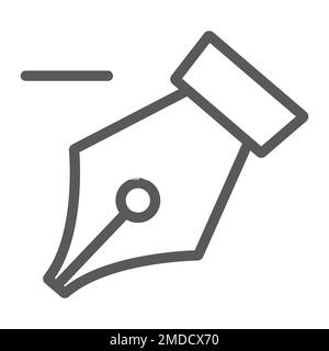 Add anchor glyph icon, tools and design, pen sign, vector graphics, a ...