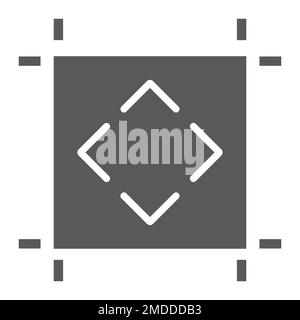 Artboard thin line icon, tools and design, board sign, vector graphics ...