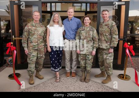 Bud Knight, great-nephew of 1st Lt. Raymond Knight, speaks with U.S ...