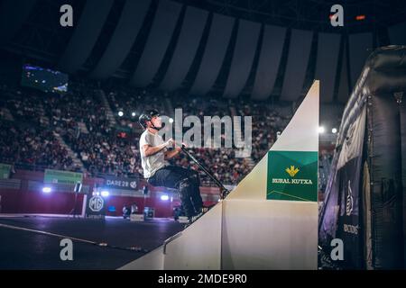 Alex Gonga Scooter rider in action at an event in Spain Stock Photo - Alamy