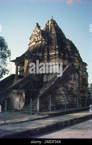 Old Hindu temple, built by Chandela Rajputs, at Western site in India's ...