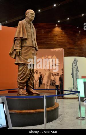 Statue Of Unity Museum, colossal statue of Vallabhbhai Patel, tallest statue in the world ...