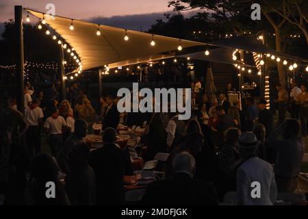 Students with the Devil Pups Youth for America Program stand at parade ...