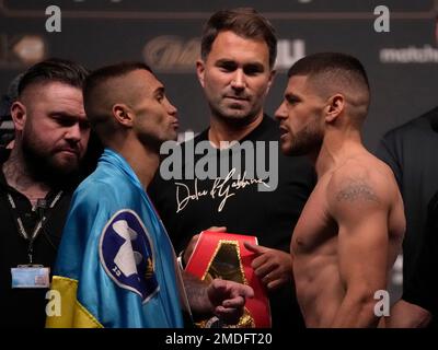 Florian Marku during the boxing match between Florian Marku and Miguel ...
