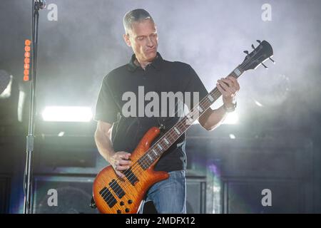 Johnny April of Staind performs at Louder Than Life Festival 2021 at ...