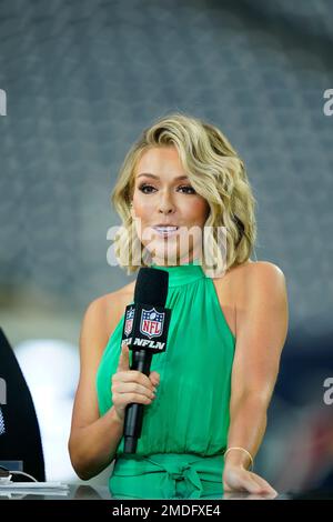 Thursday Night NFL Network host Colleen Wolfe analyst Michael Irvin and ...