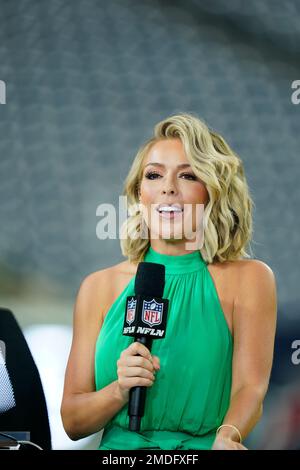 Thursday Night NFL Network host Colleen Wolfe analyst Michael Irvin and ...