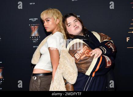 Whitney Peak, left, and Paloma Idalia Sandoval attend Rihanna's Savage ...