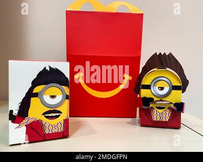 McDonald's Happy Meal cardboard box. McDonald's is a fast food ...