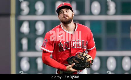 Los Angeles Angels' Jared Walsh (20) celebrates as he runs to home ...