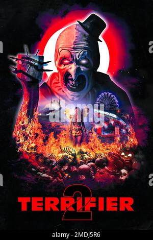 Terrifier 2 (2022), directed by Damien Leone and starring David Howard ...