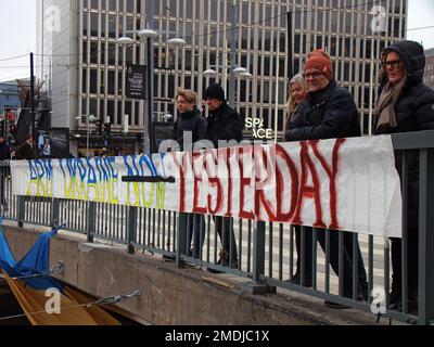 Stockholm, Sweden. 22nd Jan, 2023. STOCKHOLM, SWEDEN - JANUARY 22, 2023 ...
