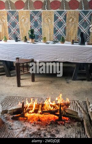 Bayleaf farmstead at the Weald & Downland Open Air Museum at Singleton ...