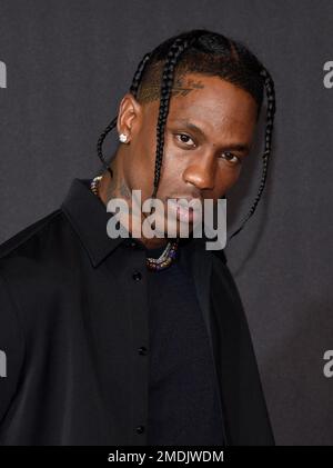 Travis Scott arrives at the MTV Video Music Awards at Barclays Center ...