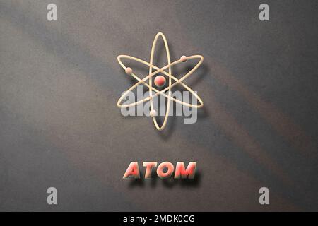 Cosmos atom cryptocurrency symbol on white background isolated logo ...