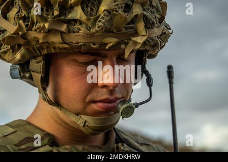 British Army, Capt. Lewis Hebblewhitea, a joint terminal attack ...