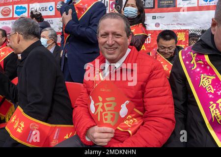 New York City Comptroller Brad Lander speaks at an election rally for ...