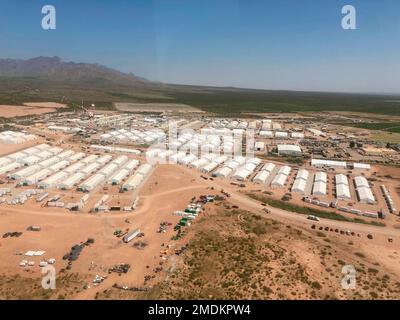 An aerial view of Fort Bliss' Doña Ana Village in New Mexico is seen ...
