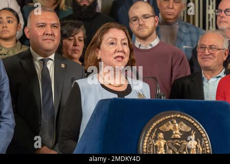 Consul General of Peru Marita Landaveri speaks at rally for Federal ...