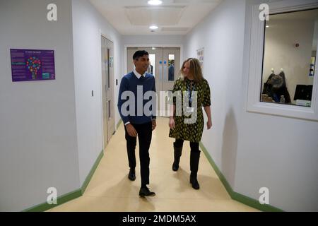 Prime Minister Rishi Sunak walks as he inspects the Passing Out Parade ...
