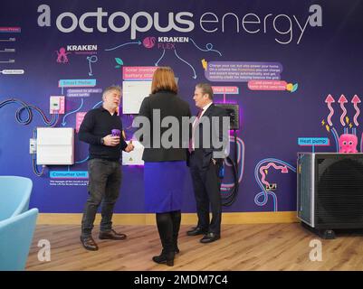 Founder and CEO of Octopus Energy Greg Jackson (left) with Prime ...