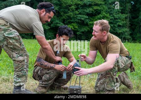 Tech. Sgt. Fernando Aguilera, an explosive ordnance disposal technician ...