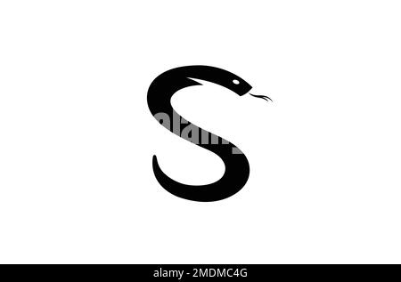 Creative Serpent Cobra Letter S Alphabet Logo Design Vector Symbol ...