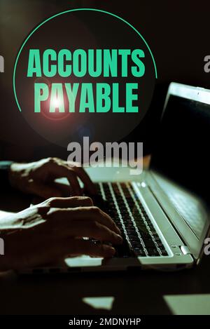 Inspiration showing sign Accounts Payable. Business idea money owed by ...