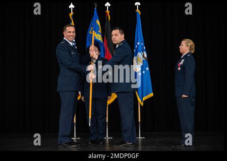 Col. Steven Lamb, 52nd Mission Support Group commander, gives his first ...
