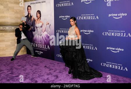Camila Cabello, a cast member in "Cinderella," poses at the premiere of ...