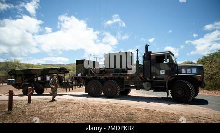 A Marine attached to Marine Corps Air Facility (MCAF) presents flowers ...