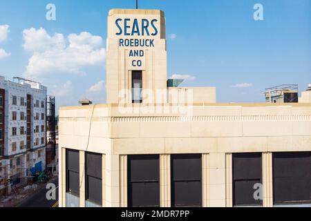 Art Deco Sears Roebuck and Co store closed in Flatbush Brooklyn NYC ...