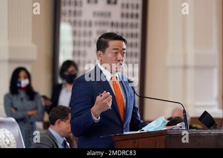 Texas State Rep Gene Wu, D-Houston, listens to a debate on a voting ...