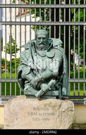 Monument, Rochus Graf zu Lynar, Luebbenau, Brandenburg, Germany Stock ...