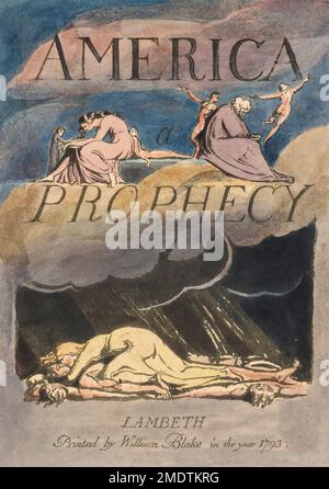 This engraving by William Blake, 'America. A Prophecy, Plate 6 ...