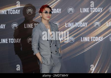 Taiwanese singer ''OZI'' arrives for the 32nd Golden Melody Awards in ...