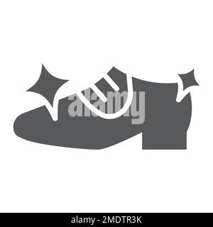 leather shoe care vector glyph seamless pattern leather shoe care sign ...