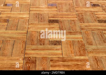 Texture of brown wooden parquet lit by the sun Stock Photo - Alamy