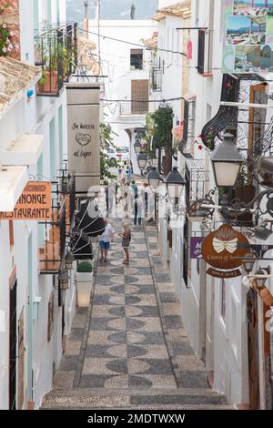 Mayor Street in Altea; Alicante; Spain Stock Photo - Alamy