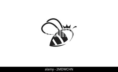 Creative Queen Bumblebee Lines Logo Design Vector Symbol Icon ...