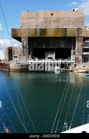 Lorient, Dom Bunker 2, Keroman Submarine base, Morbihan, Bretagne ...