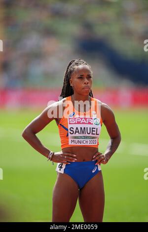 Jamile SAMUEL participating in the 200 meters at the 2022 European ...