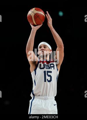 AUG 7, 2021: Devin Booker of United States in the Men's Basketball ...