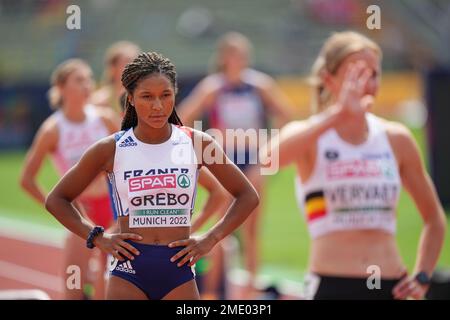 Shana Grebo participating in the 200 meters at the 2022 European ...
