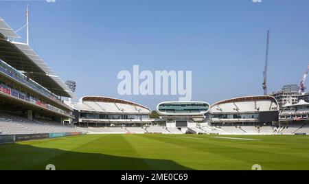 Overall view with cricket field and new stands. Lord's Cricket Ground ...