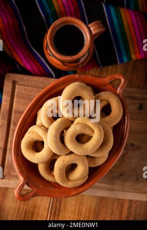Coricos with Cafe de Olla. Also known as Harinillas de maiz crudo ...