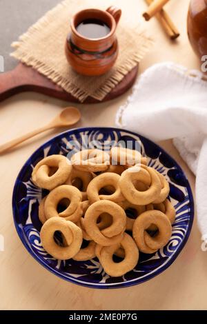 Coricos with Cafe de Olla. Also known as Harinillas de maiz crudo ...