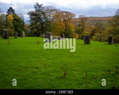Ruthin Castle, Gorsedd Stones, Modern Eisteddfod Stone Circle Ruthin ...